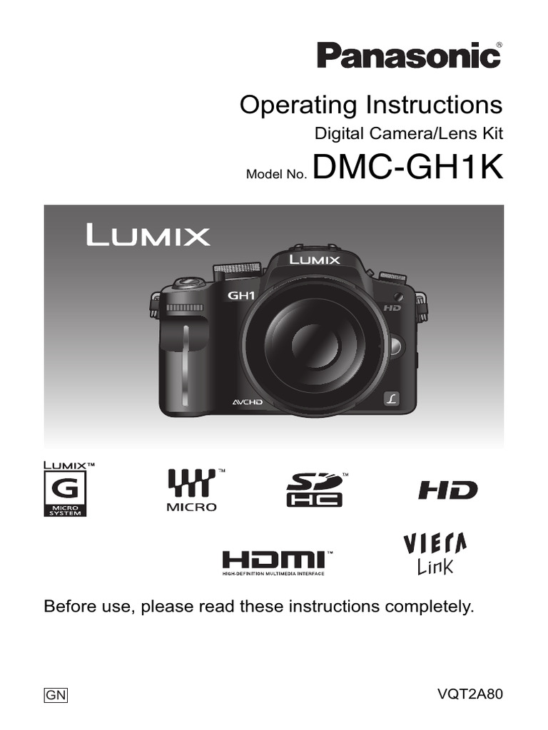 Panasonic Lumix GH1 Manual | PDF