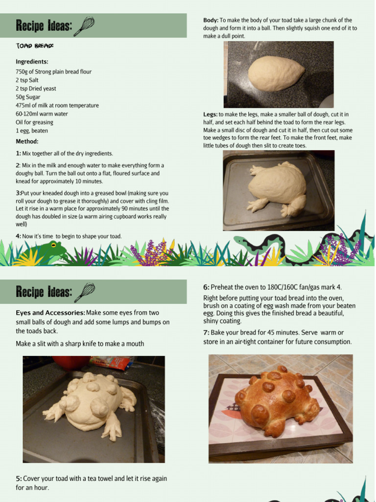 Toad Bread Recipe Idea | PDF