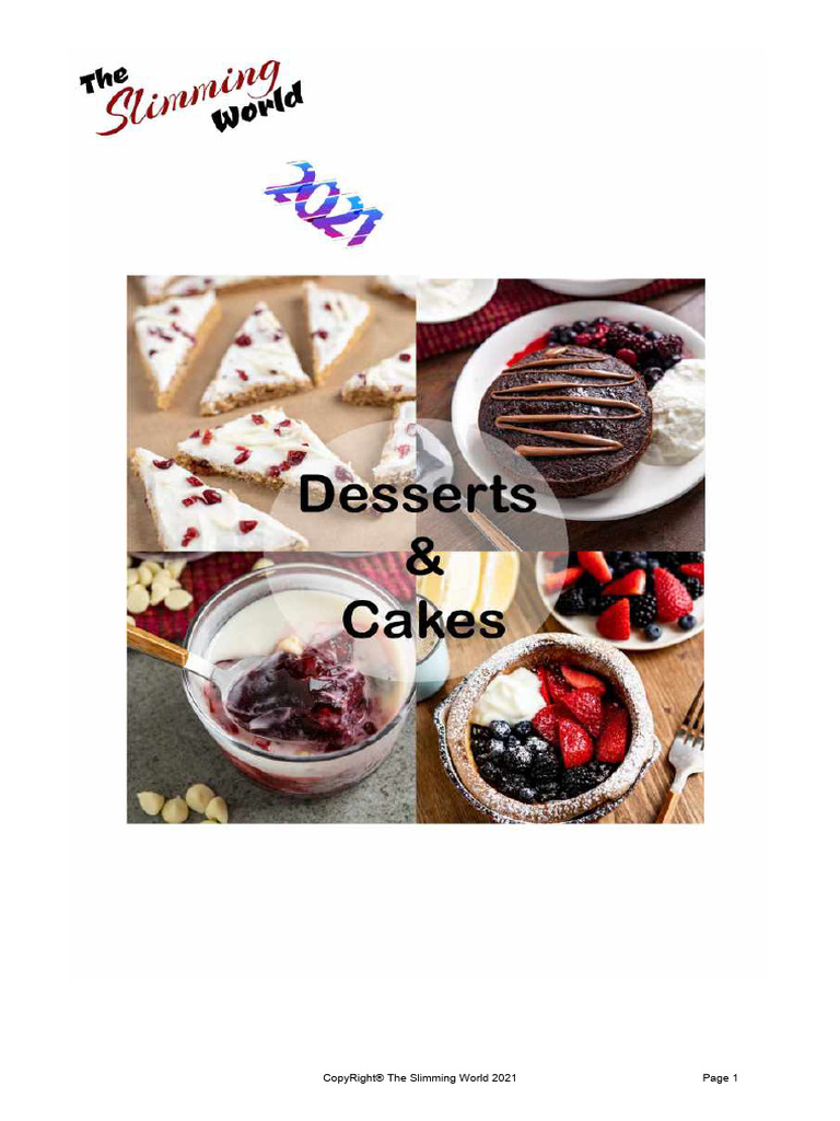 Desserts and Cakes Compressed | PDF