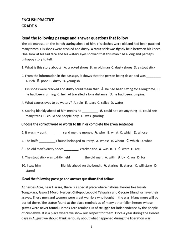 Grade_6_English_1[1] | PDF
