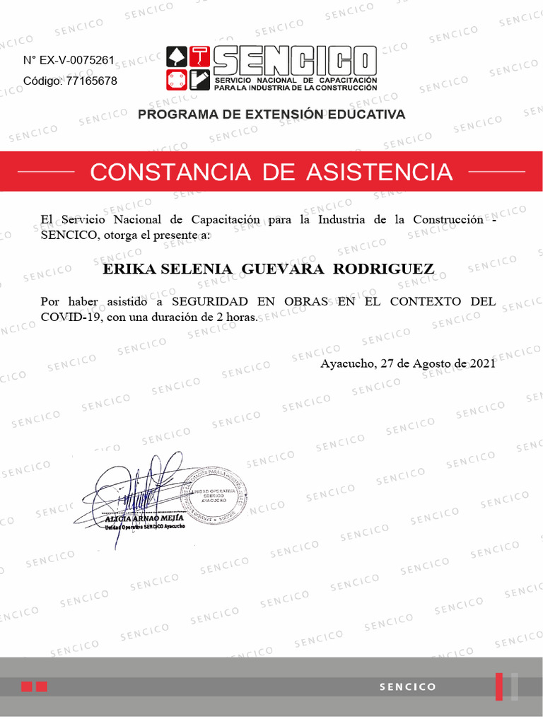 Sencico Erika Guevara | PDF