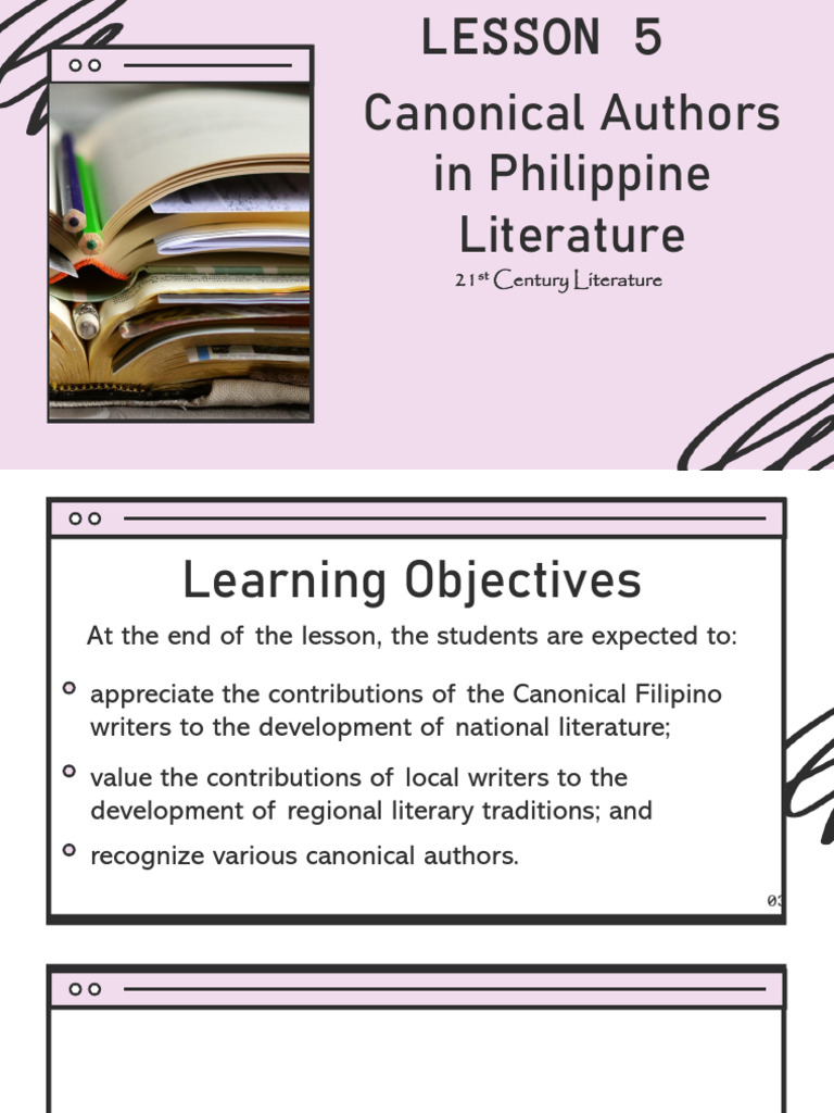 Lesson 5 Canonical Authors | PDF