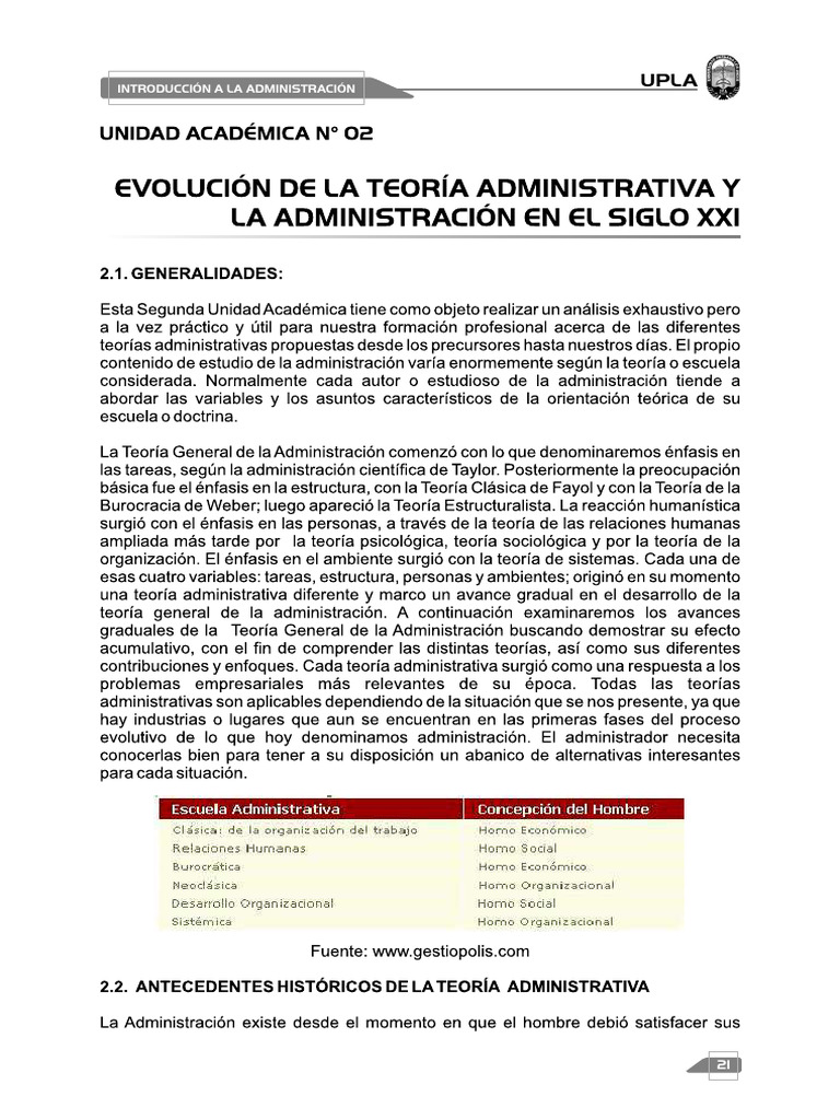 PRACTICA TEORIA ADMINISTRATIVAs | PDF