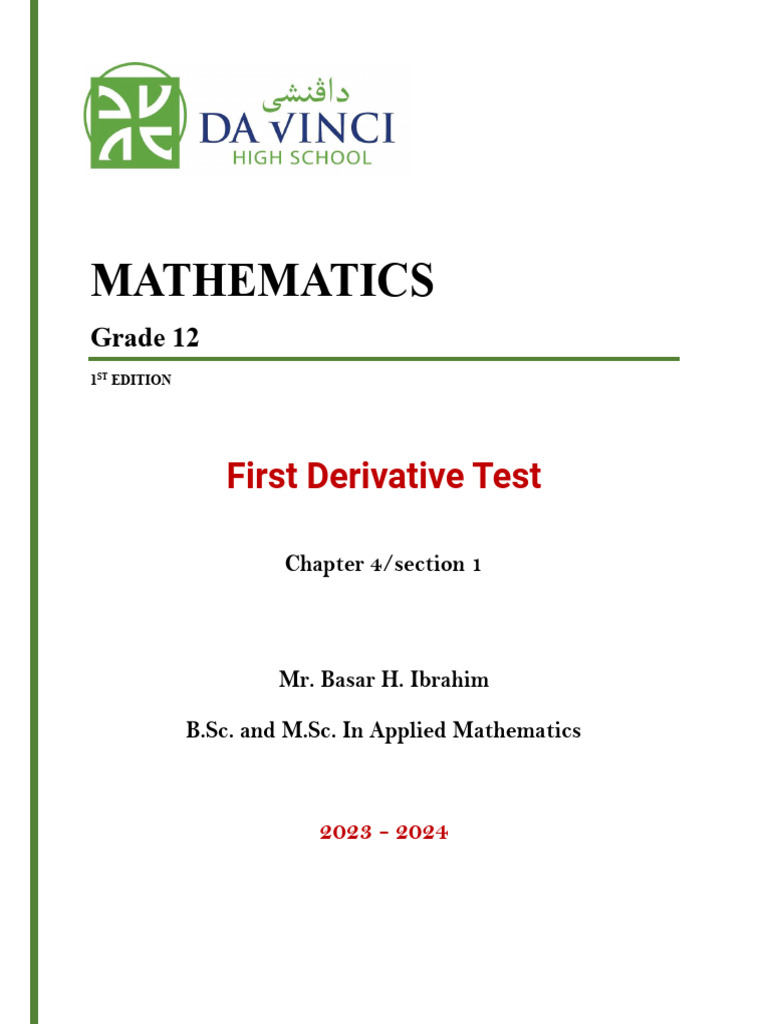 Application of Derivatives 1 | PDF