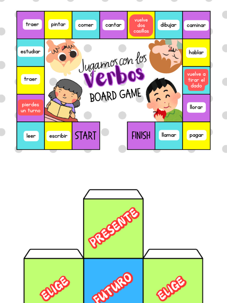 JUEGO DE MESA DEL VERBO | PDF