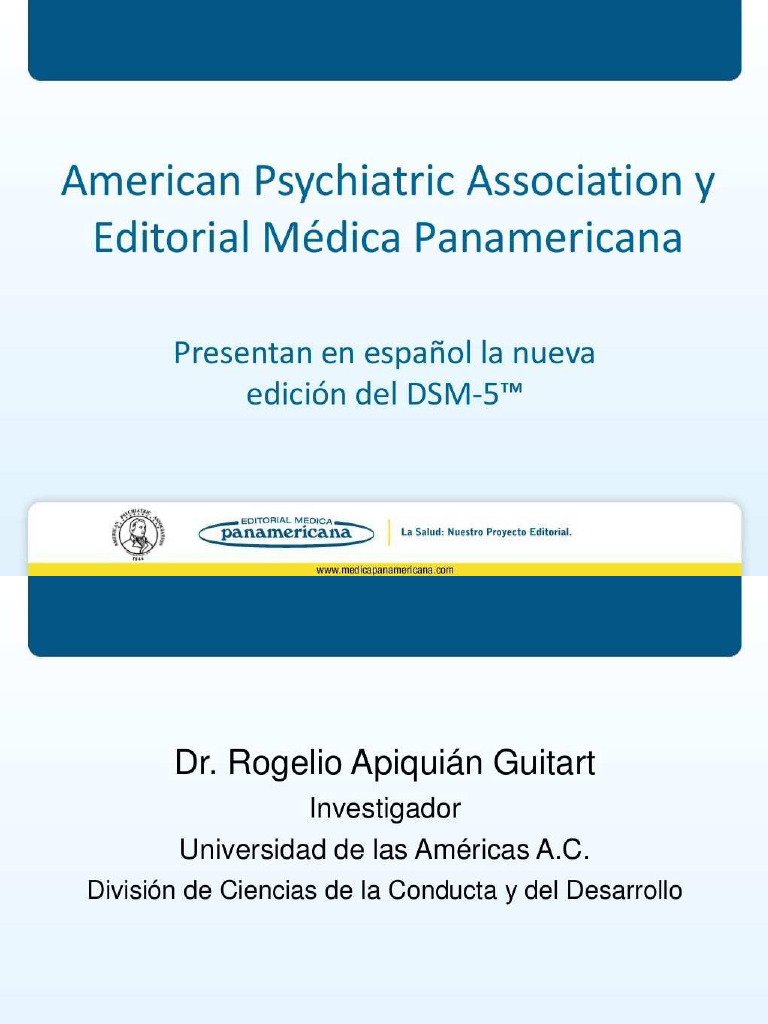PDF Manual Diagnostico y Estadistico de Los Trastornos Mentales DSM 5 - Compress | PDF