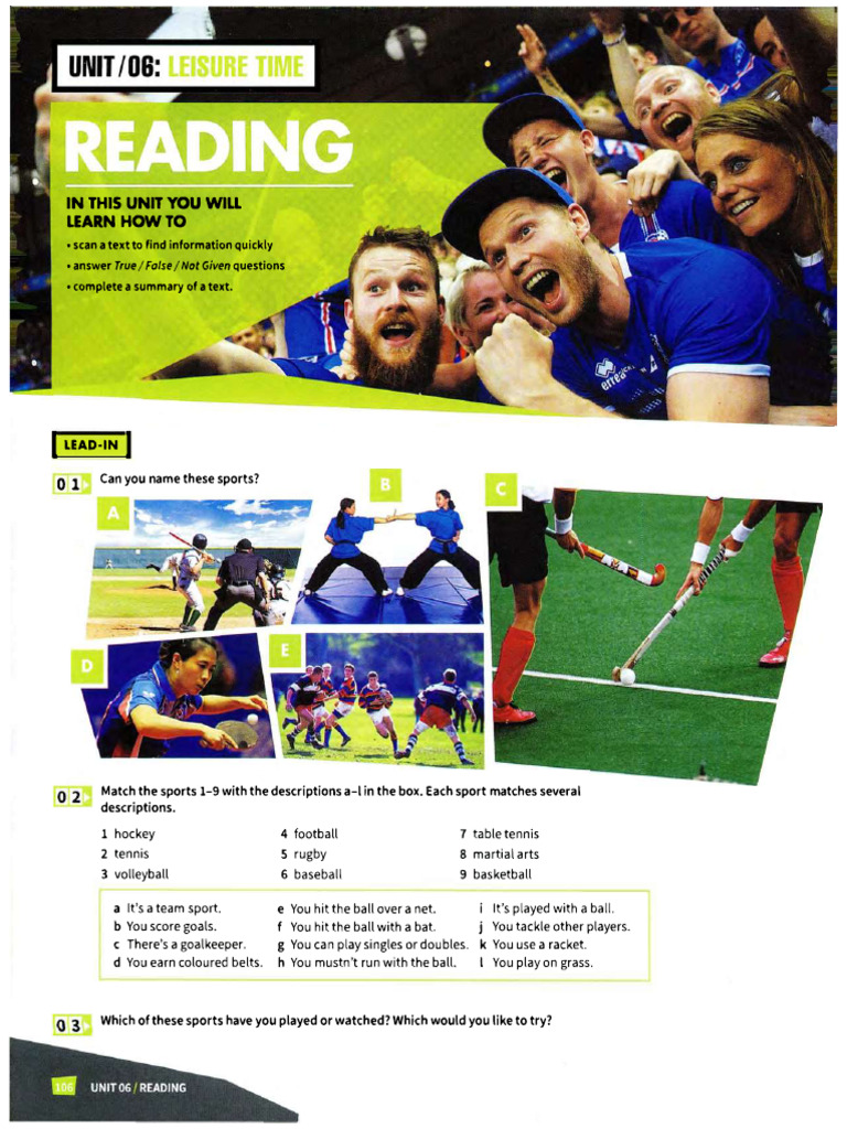 06 Reading Unit 6 | PDF