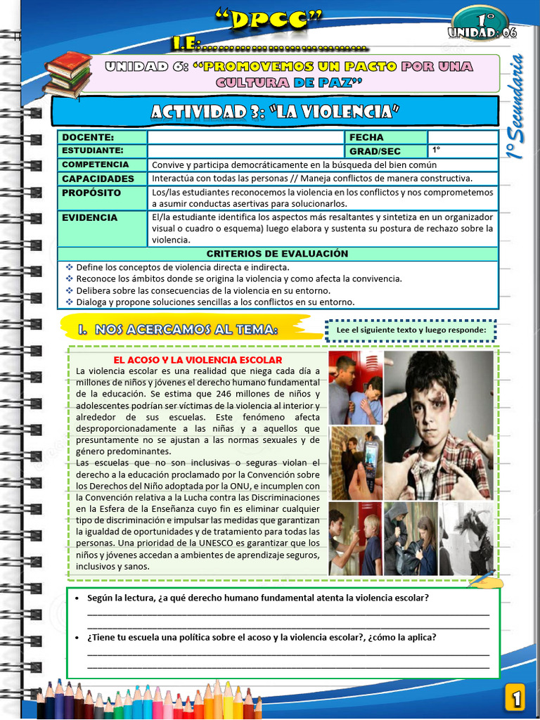 1° DPCC - Actv.03-Und.6 2023 | PDF