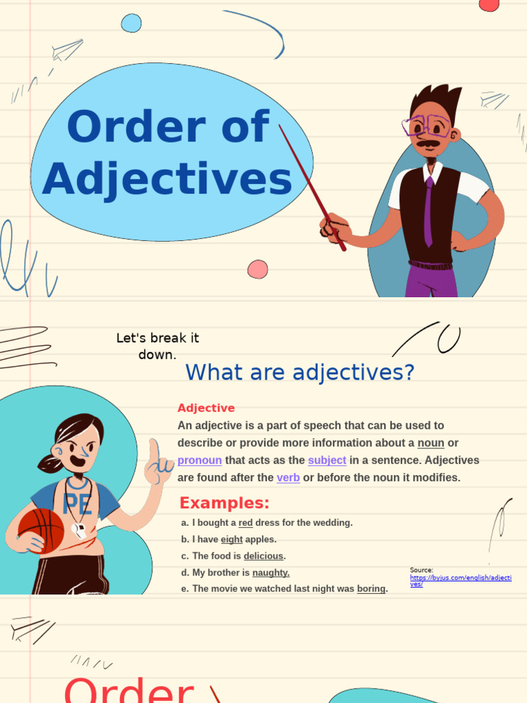 Order of Adjectives | PDF