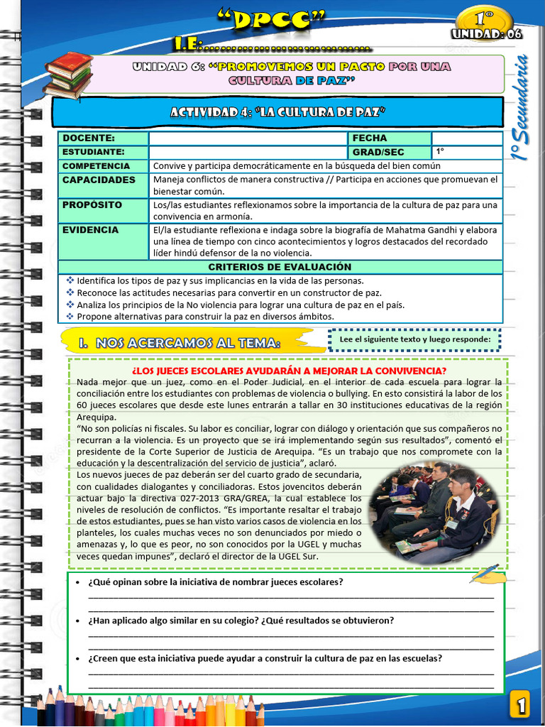 1° DPCC - Actv.04-Und.6 2023 | PDF