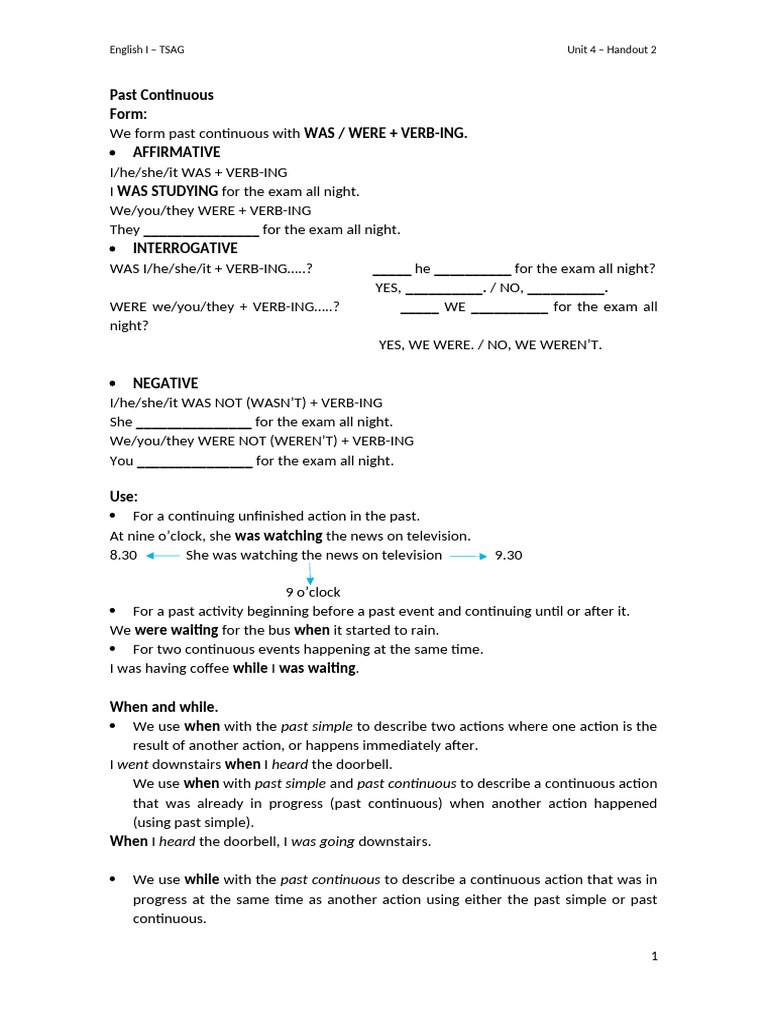 Unit 4 - Handout 2 TSAG | PDF