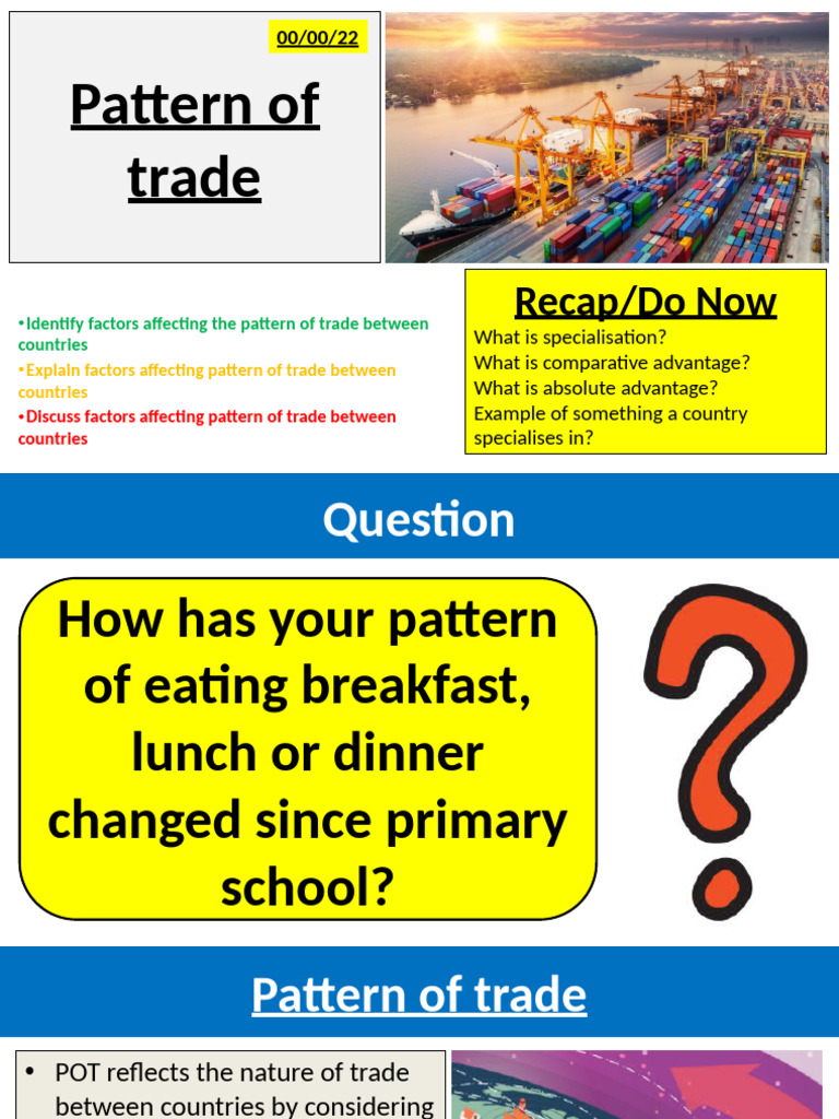 L5 4.1.3 Pattern of Trade-Student | PDF