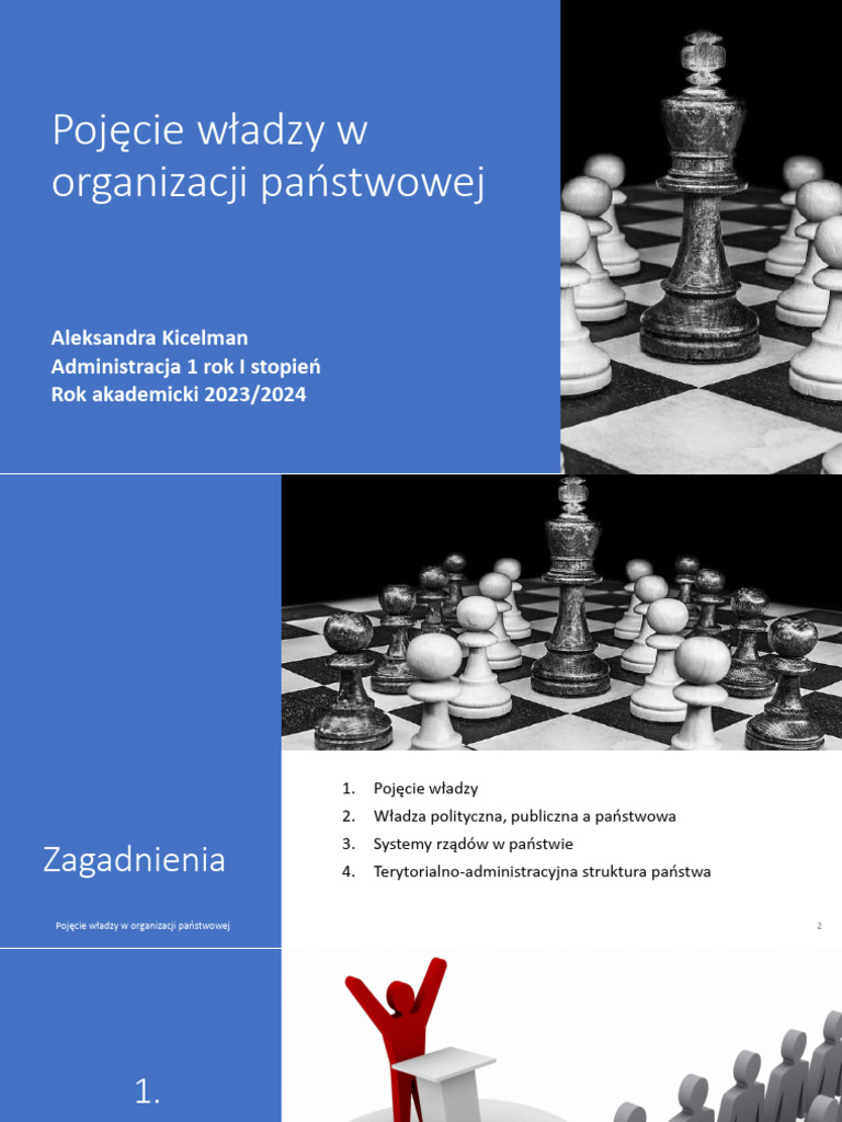 Pojęcie Władzy - Administracja - 1 - Rok - Prezentacja | PDF