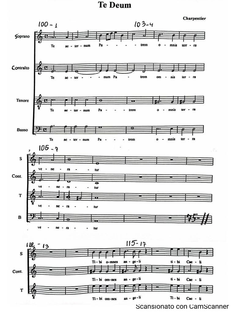 Te Deum Charpentier | PDF