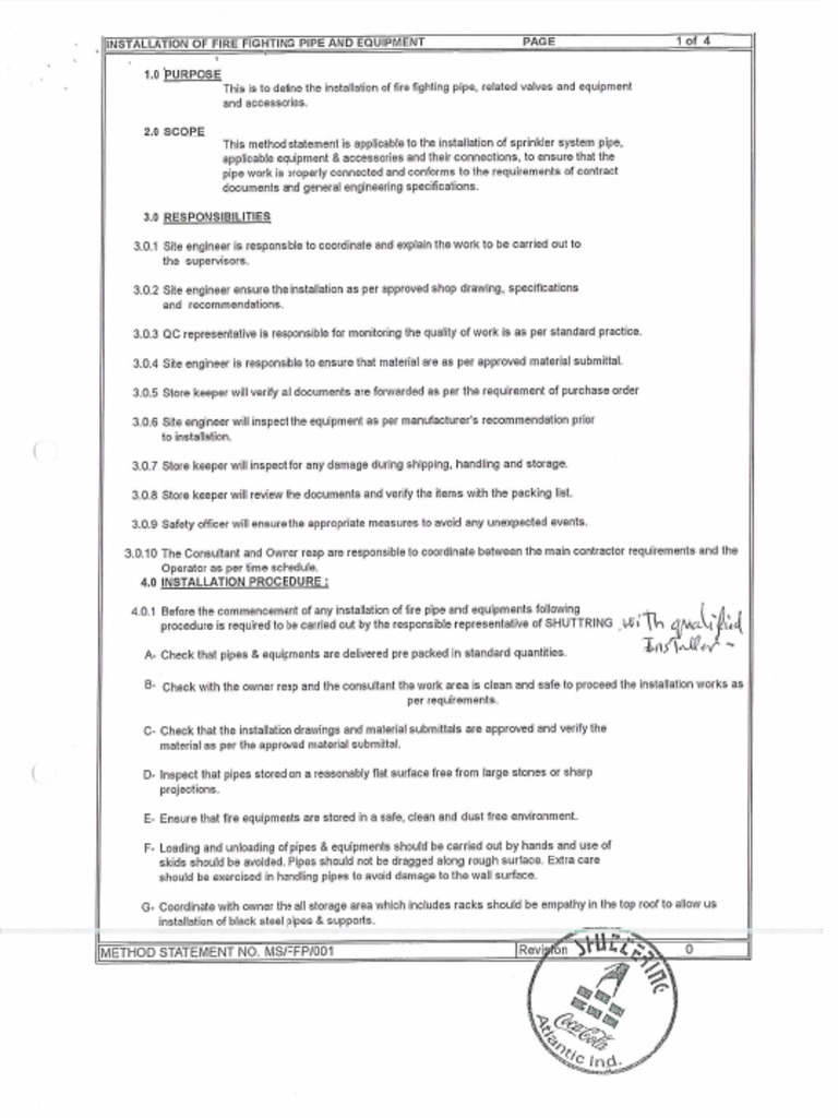 Method of statements (1) | PDF