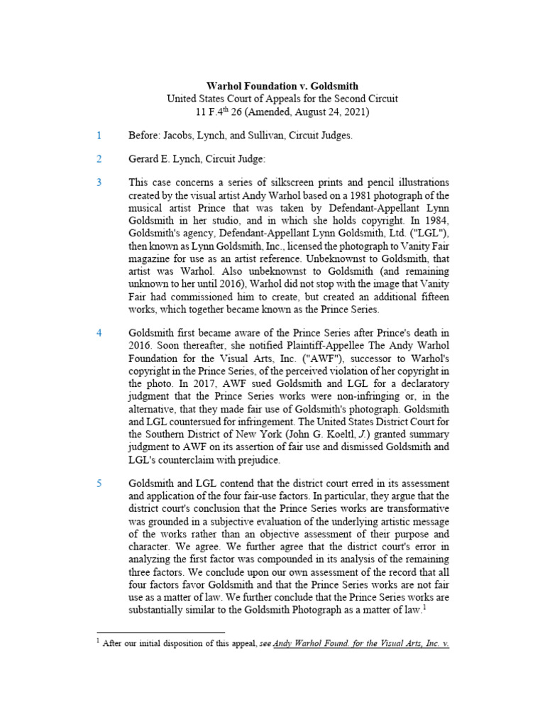 2021 Warhol | PDF | Fair Use | Classics