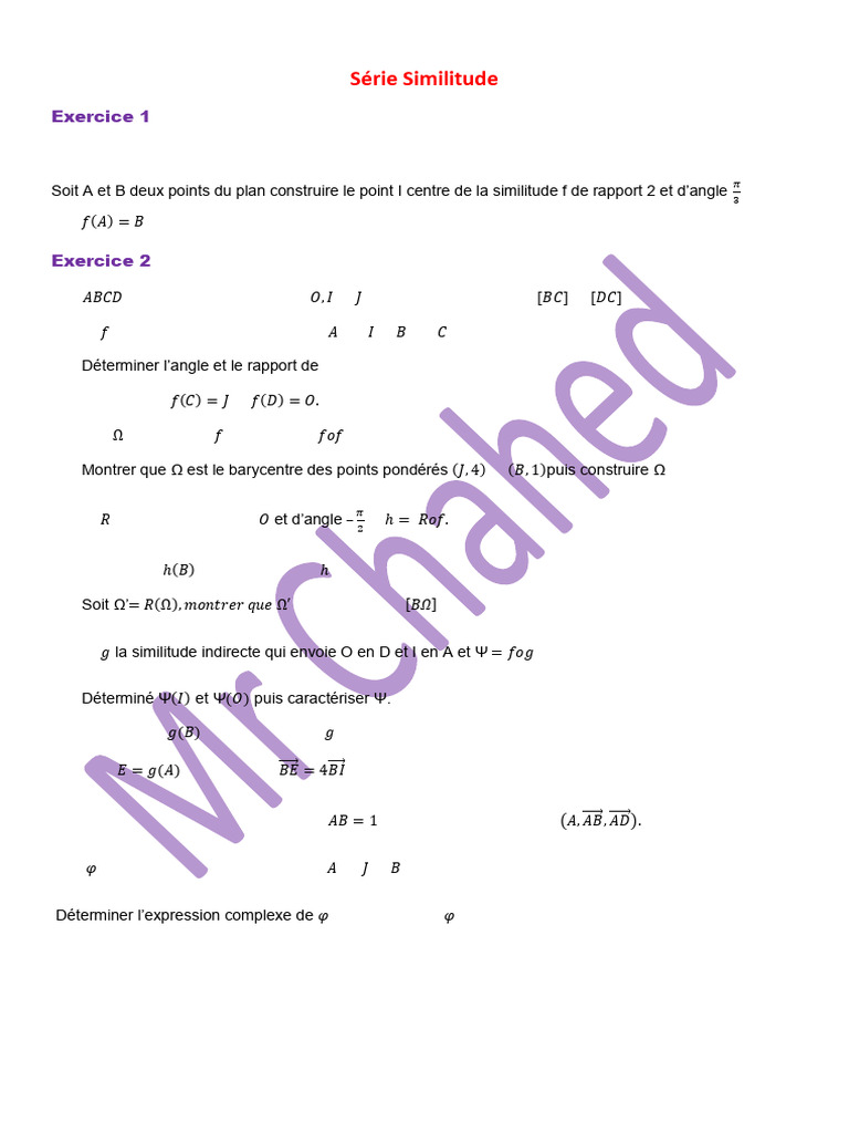 Série Similitude | PDF