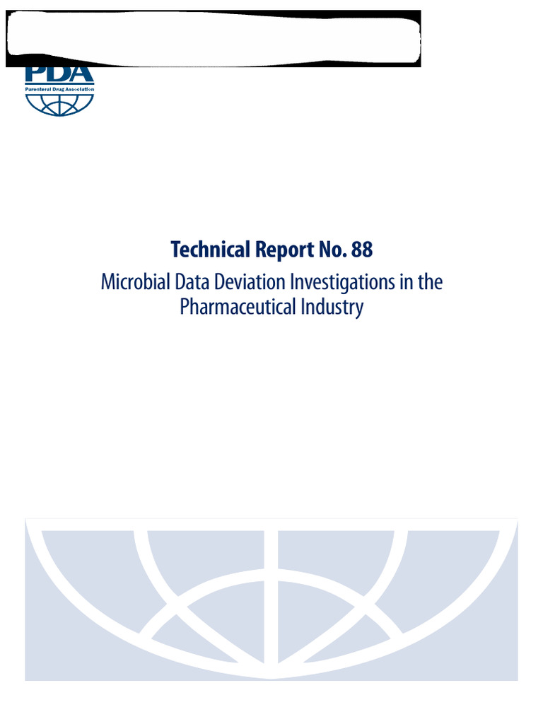 Pda Tr 88 Microbial Data Deviation Pdf