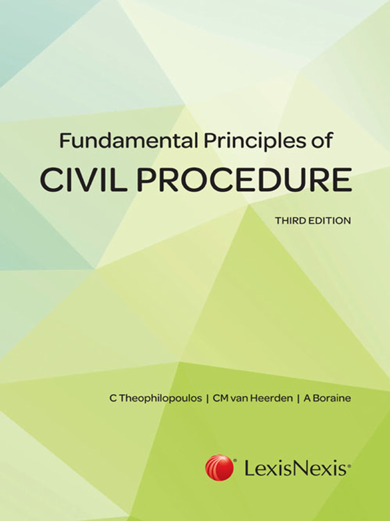 Fundamental Principles of Civil Procedure, 3rd Edi - 230327 - 145106 ...