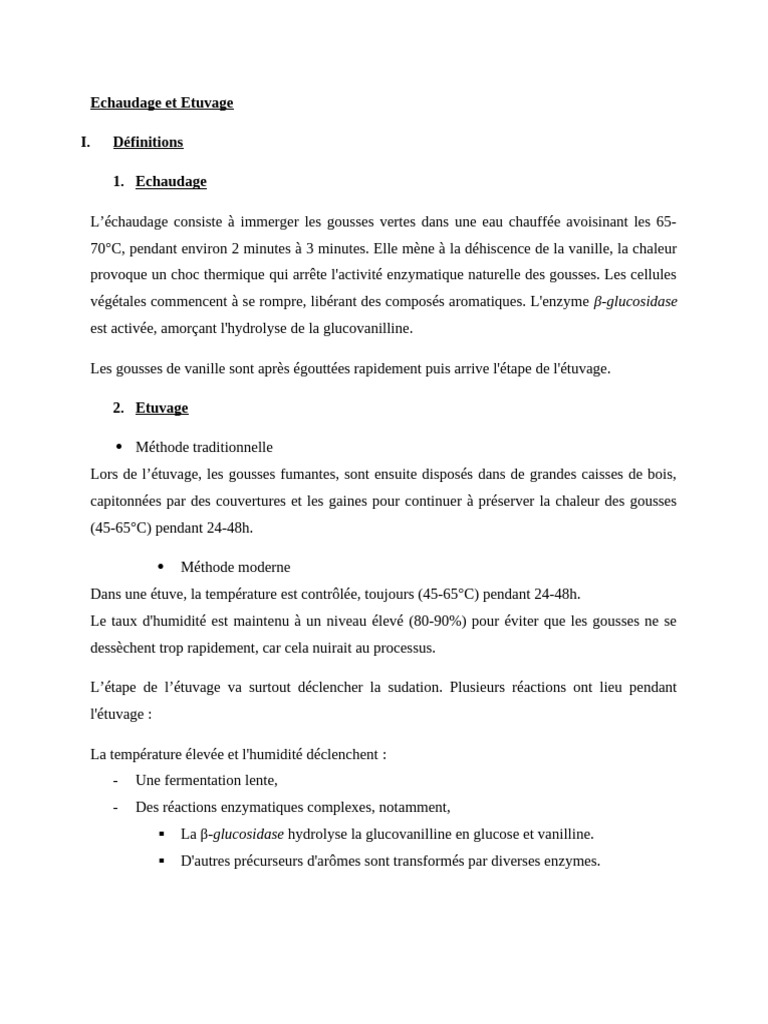 Echaudage Et Etuvage | PDF