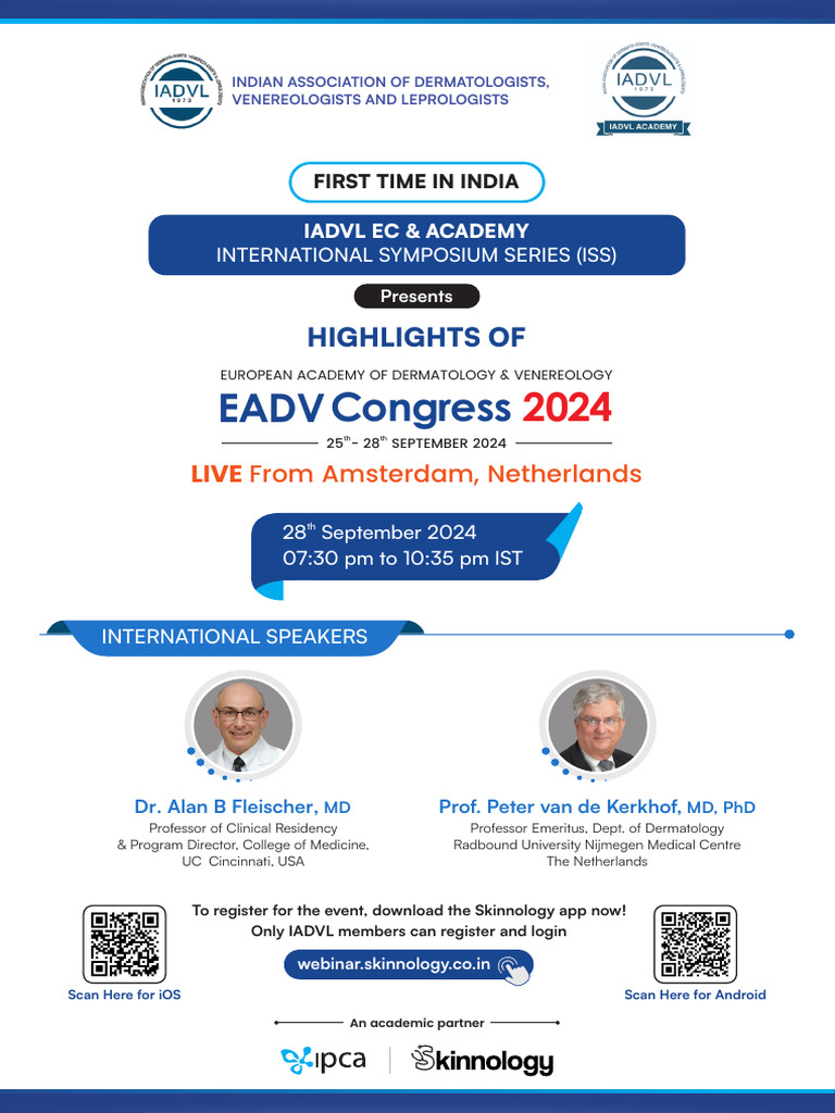 EADV-IADVL 2024 Intn Symposium AGENDA | PDF