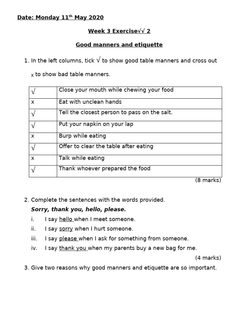 p4 Owop Week 3 Day 4 Lesson 2 Worksheet | PDF