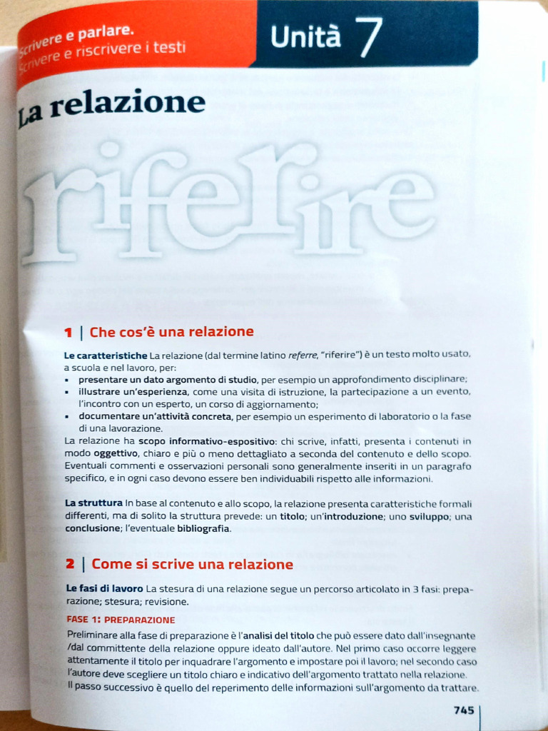 La Relazione | PDF