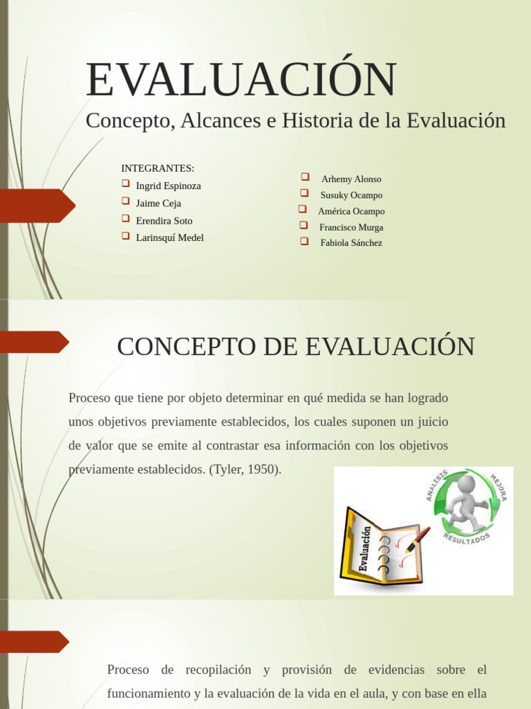 Concepto, Alcances e Historia de la Evaluación | PDF