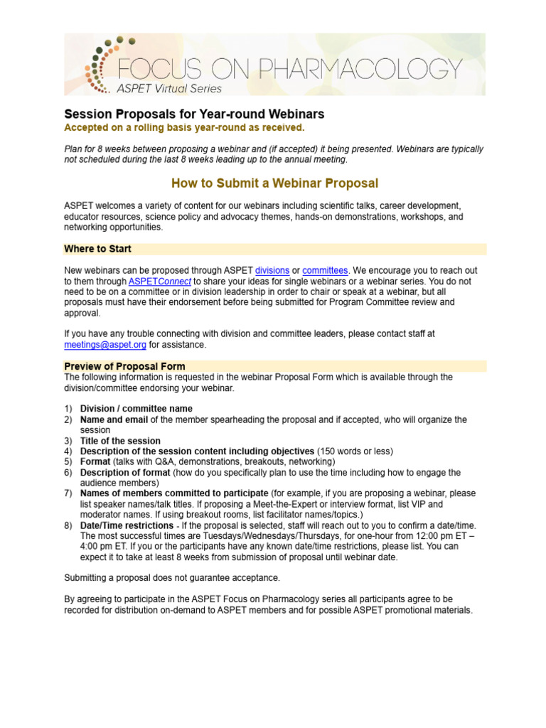 Web Content - How To Submit A Focus Proposal v2 | PDF