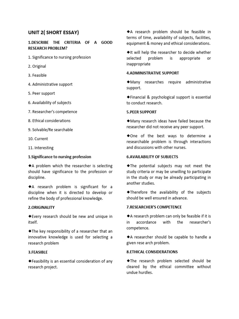 Research Chap 2 Notes | PDF