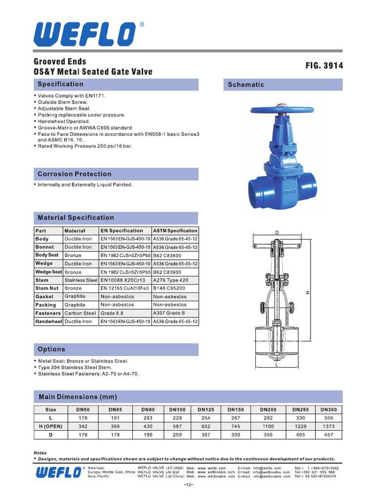 ValvulaCompuerta WEFLO | PDF