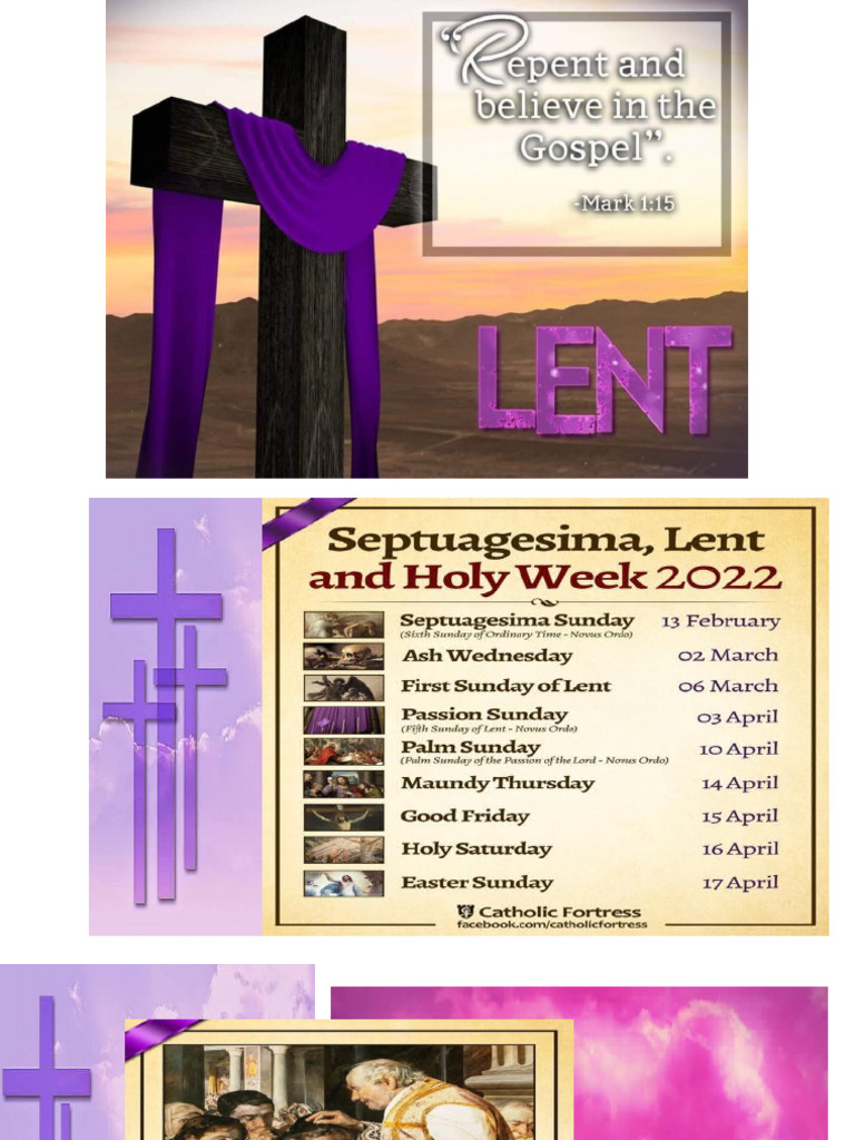 Lent and Ash Wednesday Part 1 2 - Version 2 | PDF