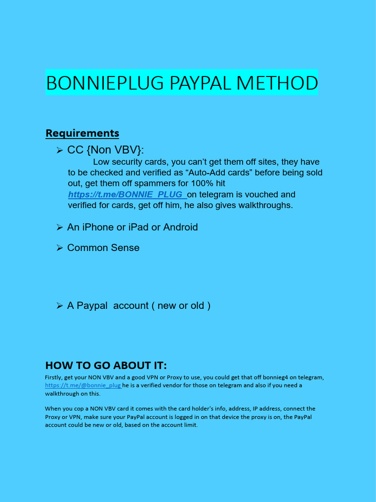 2024 Paypal Method | PDF