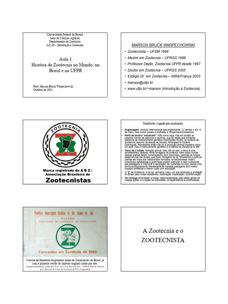 Aula1 Apresenta Zootecnia 2024 | PDF