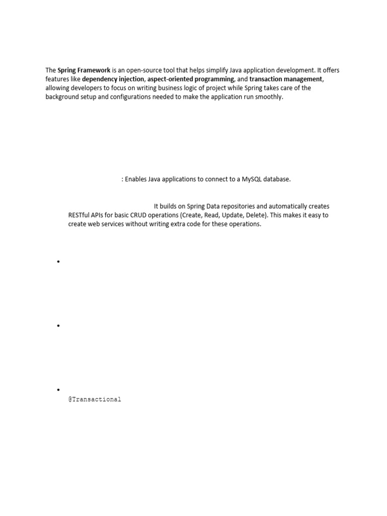 Spring Framework | PDF Spring Framework | PDF