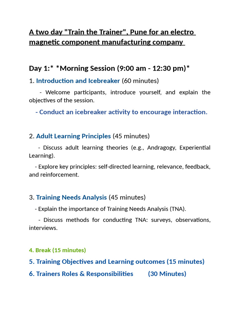 A Two Day Day Train The Trainer Program Pdf