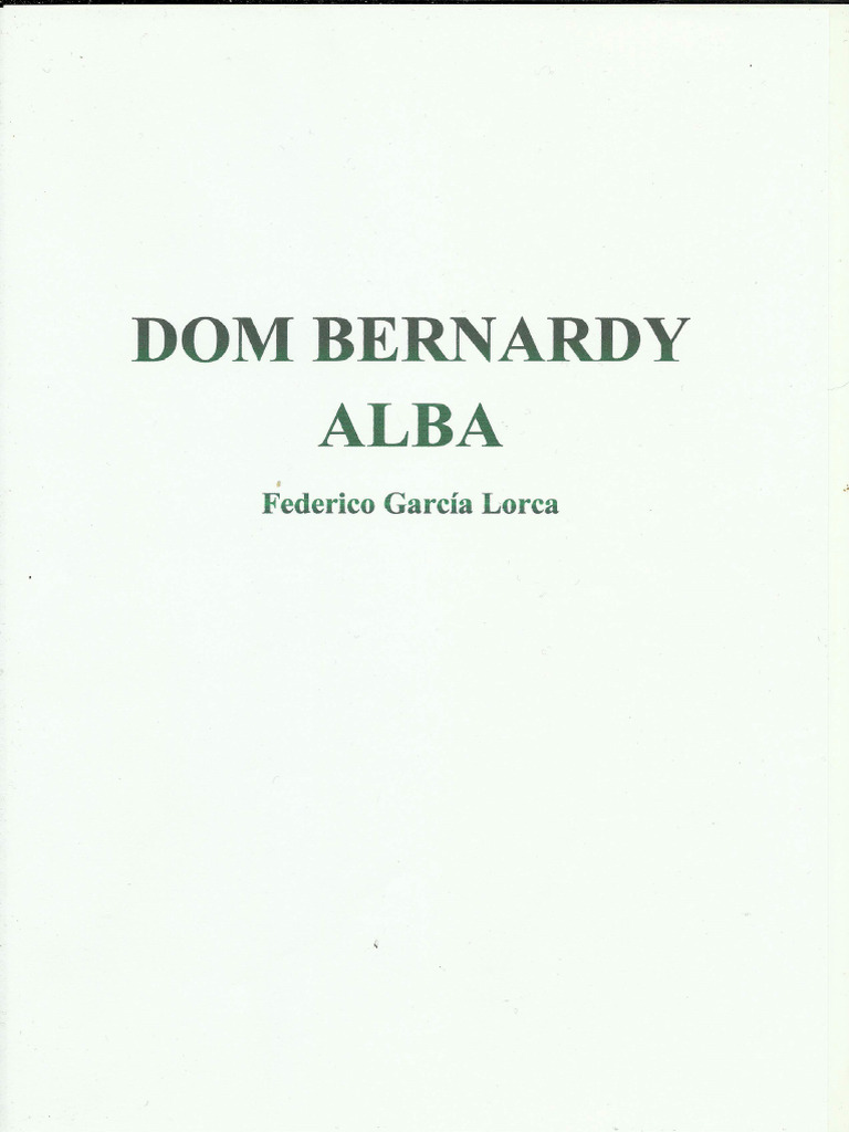 Dom Bernardy Alba | PDF