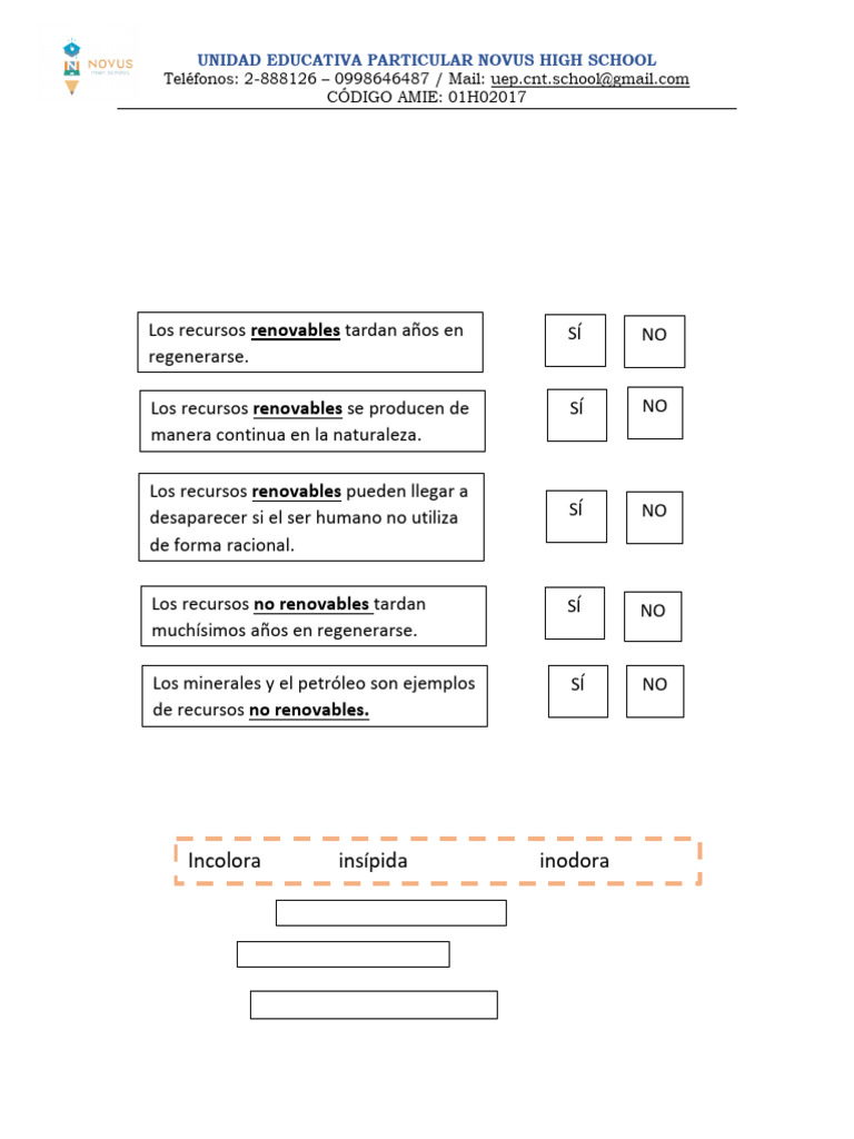 Actividad Final - CCNN - 2do EGB | PDF