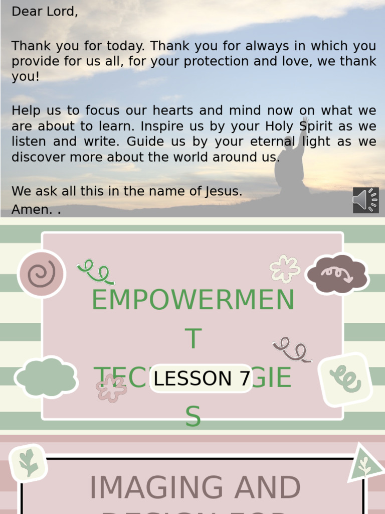 Lesson 7 Imaging and Design for Online Environment | PDF