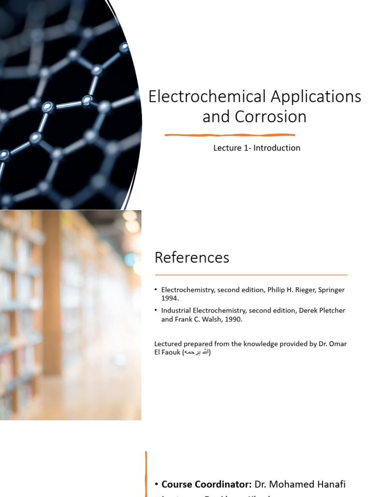 Lecture 1 - Introduction To Electrochemistry | PDF | Electrochemistry ...