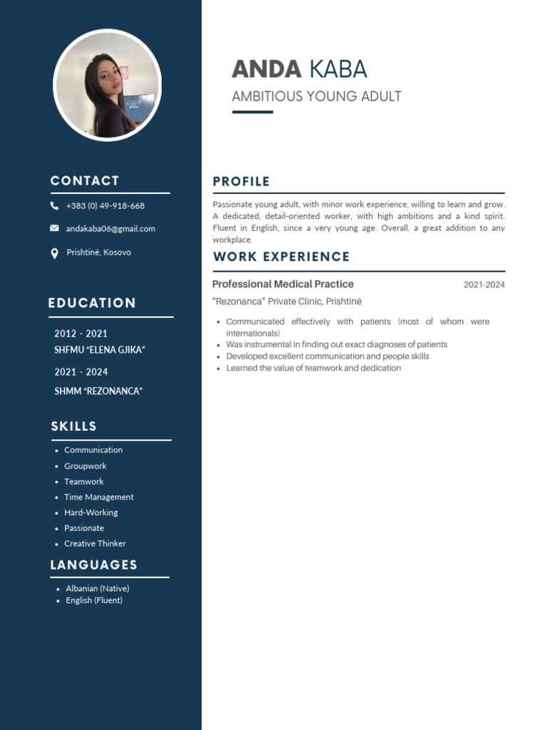 CV - Anda Kaba | PDF