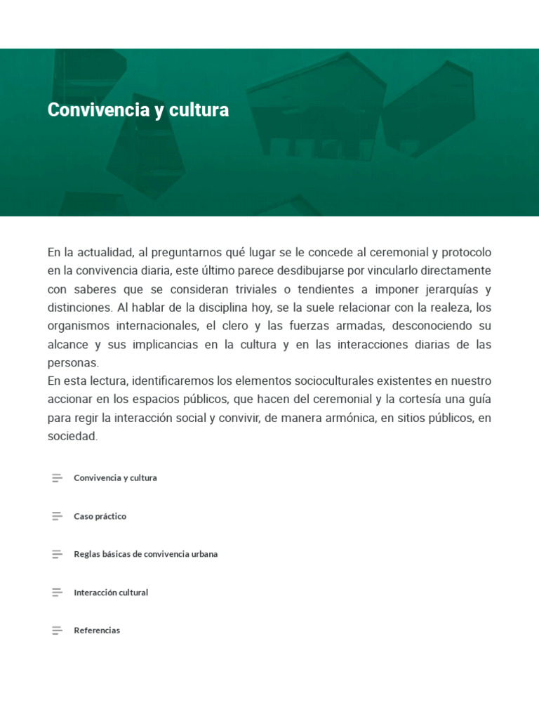 Convivencia y Cultura | PDF