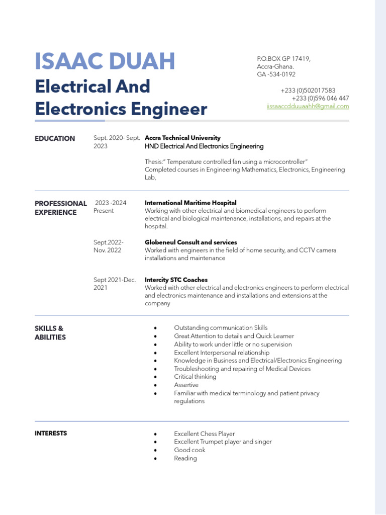 CV Isaac Duah (1) | PDF