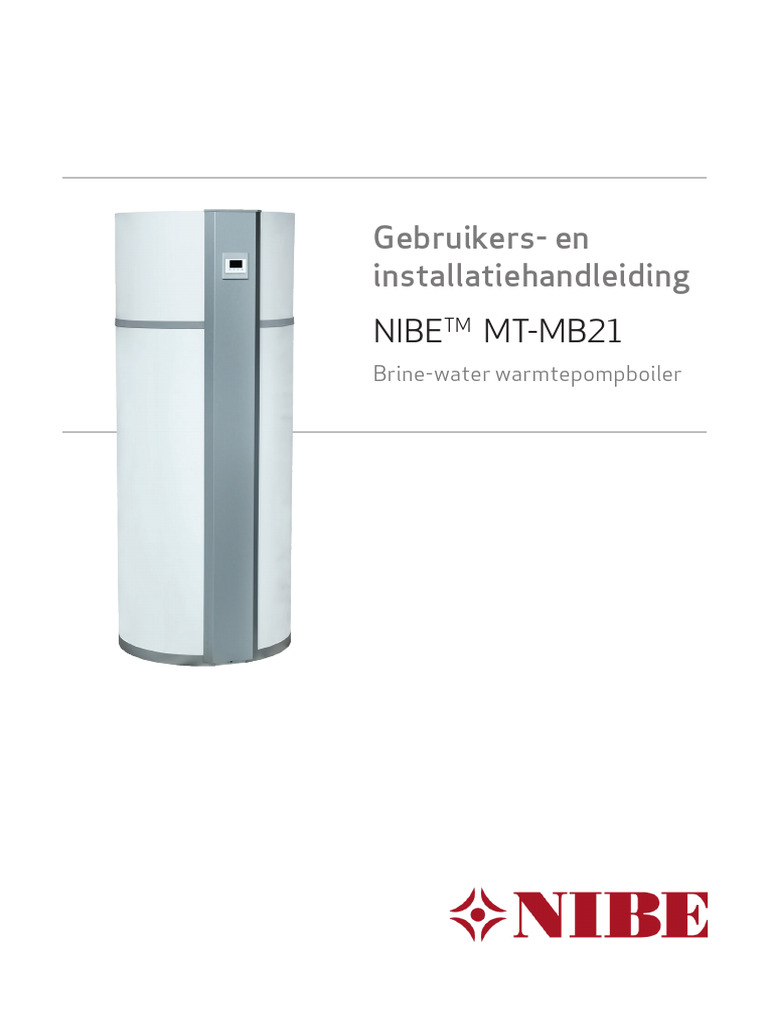 Gebruikers Instal Handleiding Nibe MT-MB21 | PDF