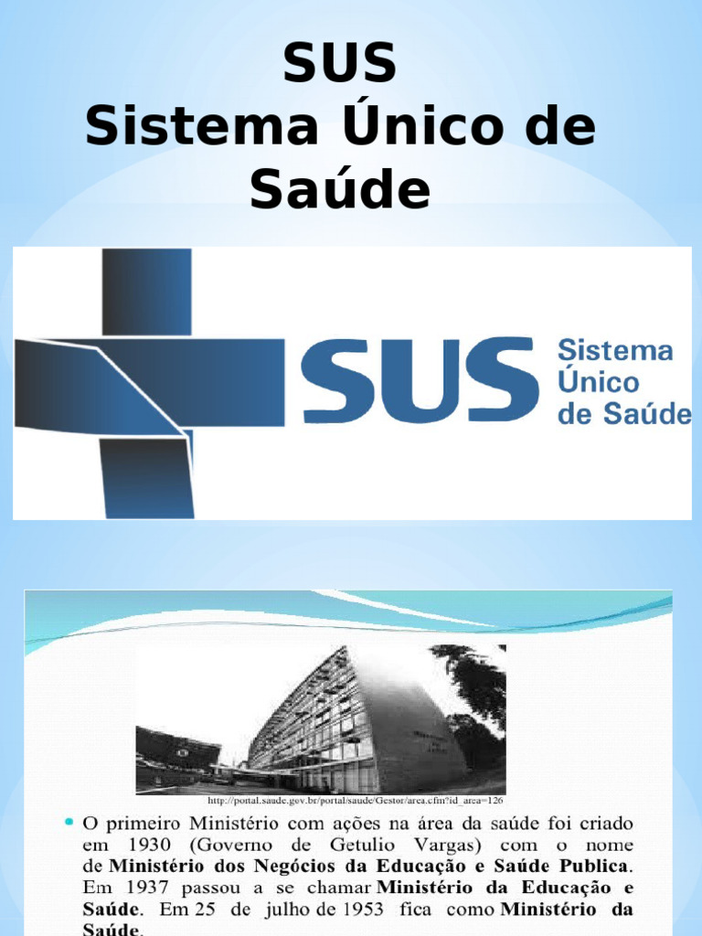 SUS Sistema Único de Saúde | PDF