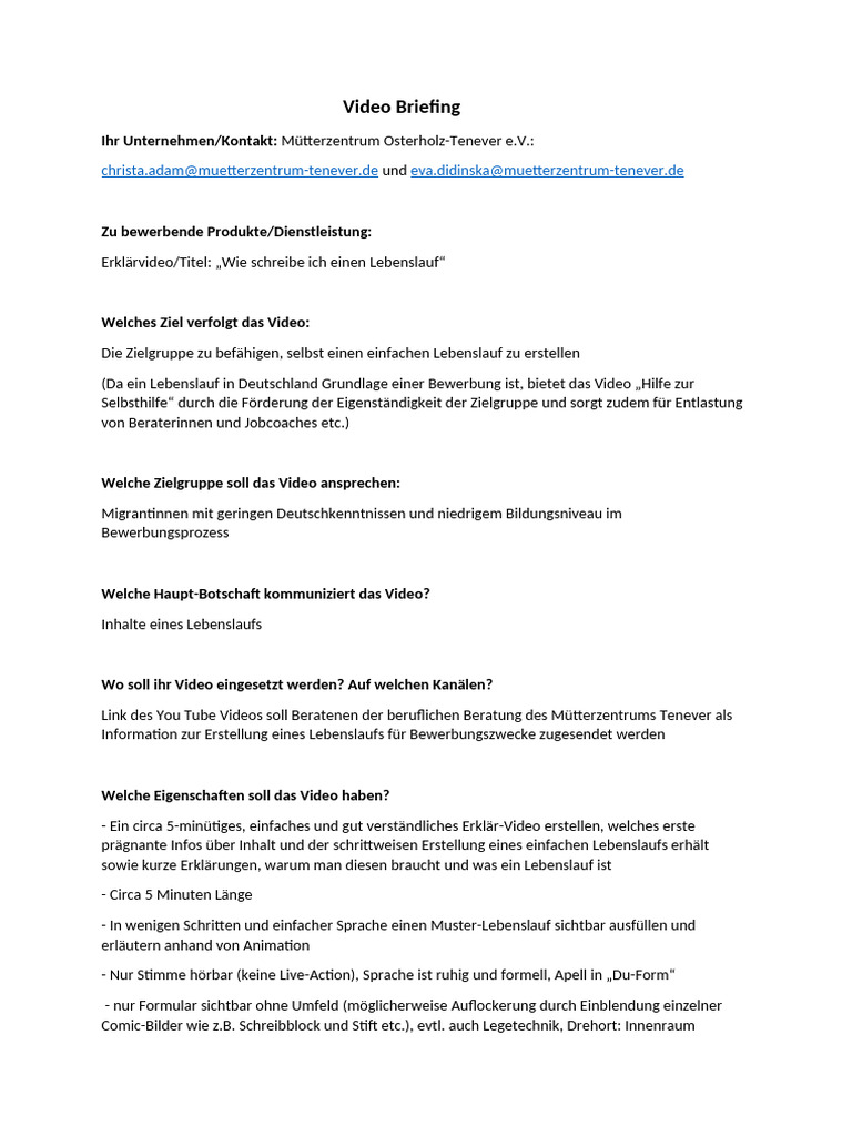 Video Briefing | PDF