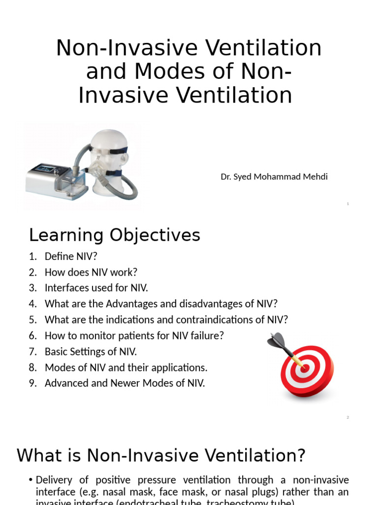 Non-Invasive Ventilation and Modes of Non-Invasive Ventilation | PDF | Breathing | Exhalation