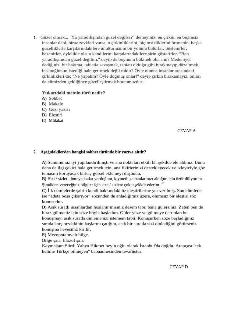 10 Soru | PDF