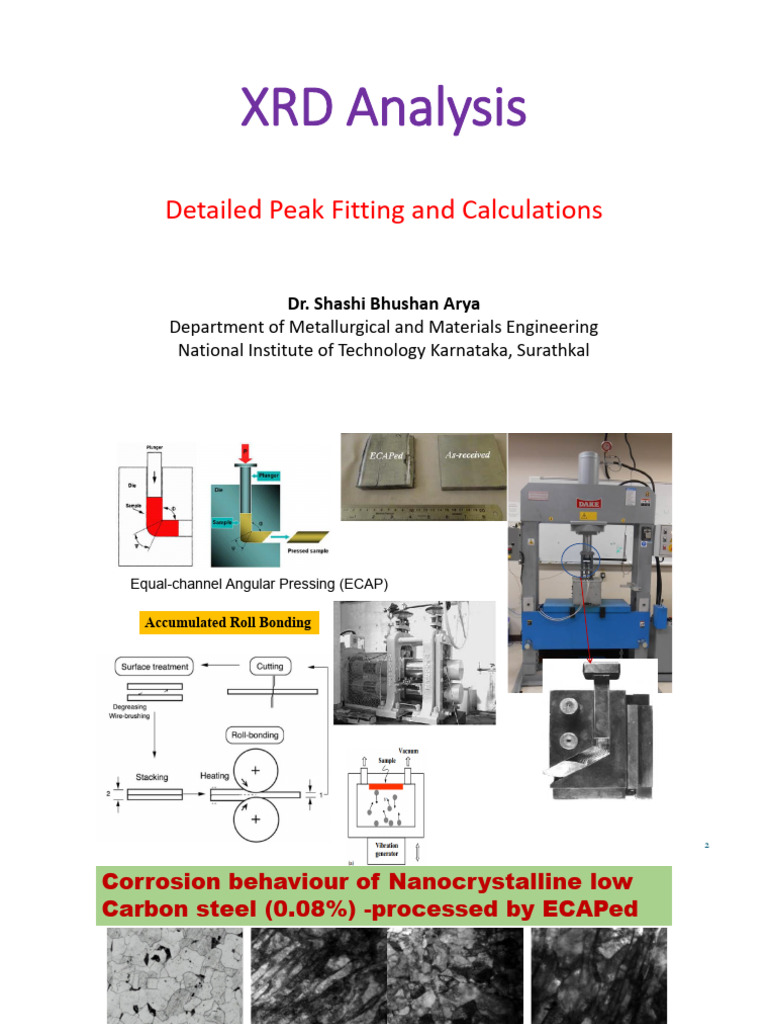 XRD Analysis - Case Study | PDF