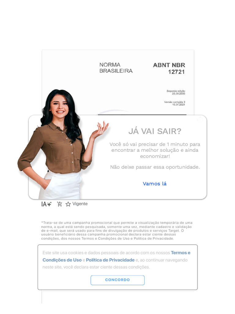 Target Normas_ ABNT NBR 12721 NBR12721 Avaliação de custos unitários | PDF